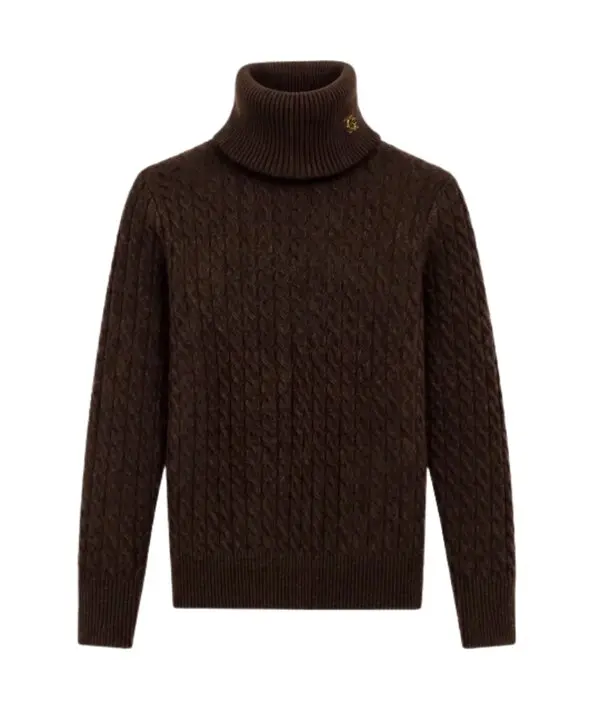 Holland Cooper Polly Roll Neck Knit - Chocolate