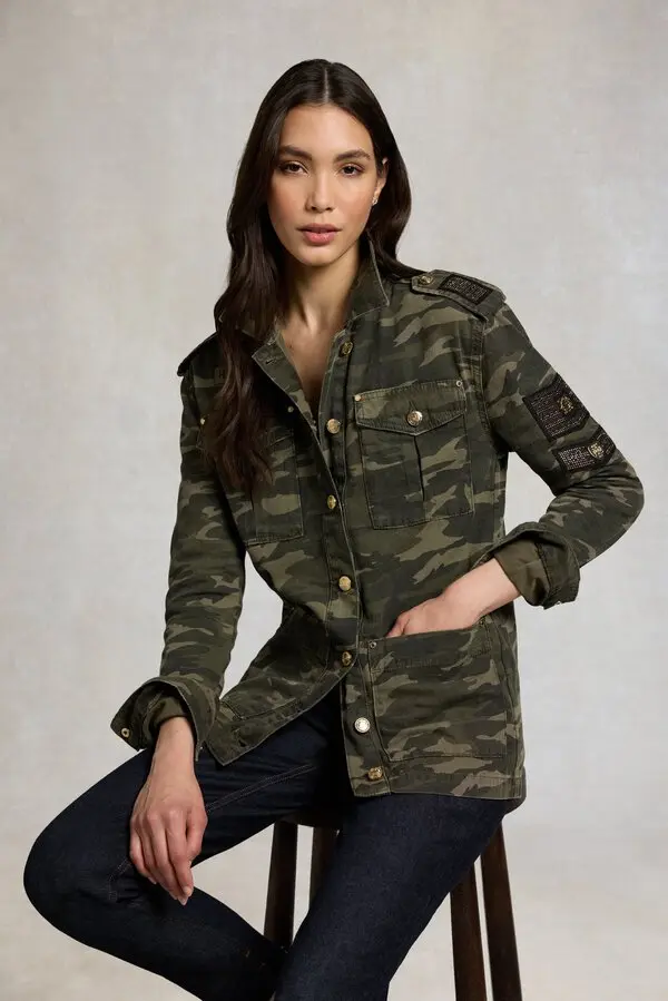 Holland Cooper Premium Artillery Jacket Washed 's