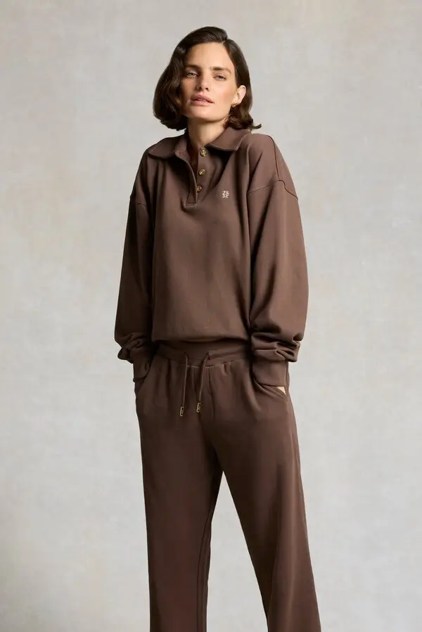 Holland Cooper Barton Quarter Neck Sweat