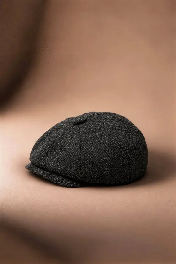 Holland Cooper Ford Estate Cap Large Scale Graphite Herringbone
