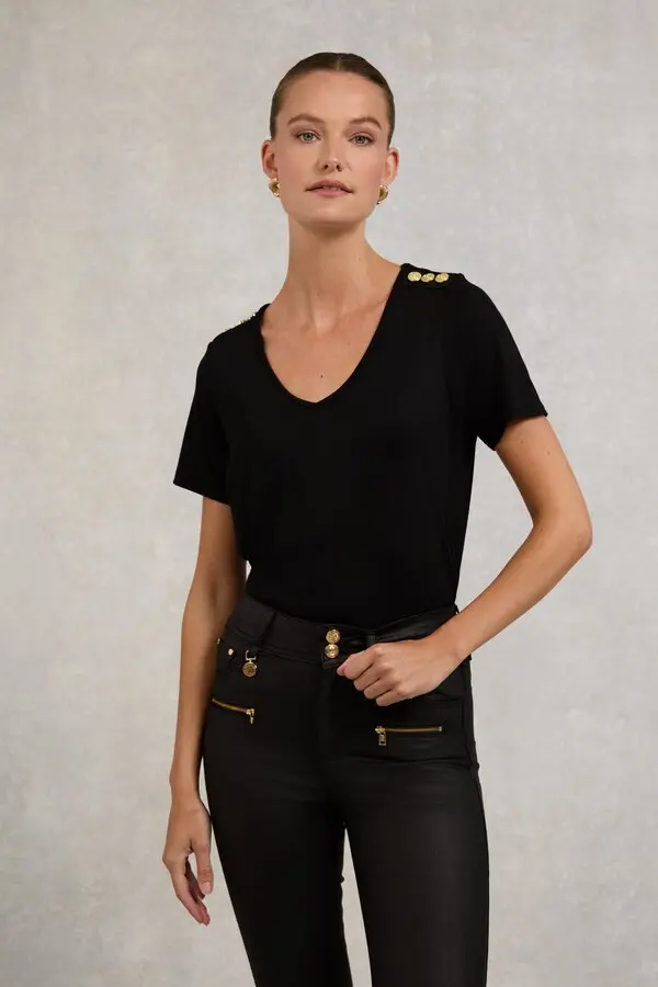Holland Cooper Relax Fit V-neck Tee 's