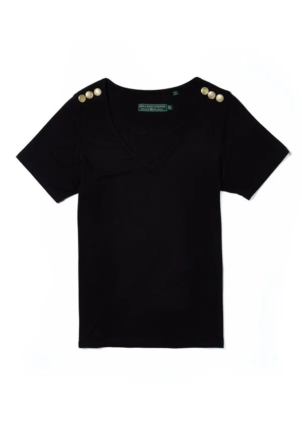 Holland Cooper Relax Fit V-neck Tee 's