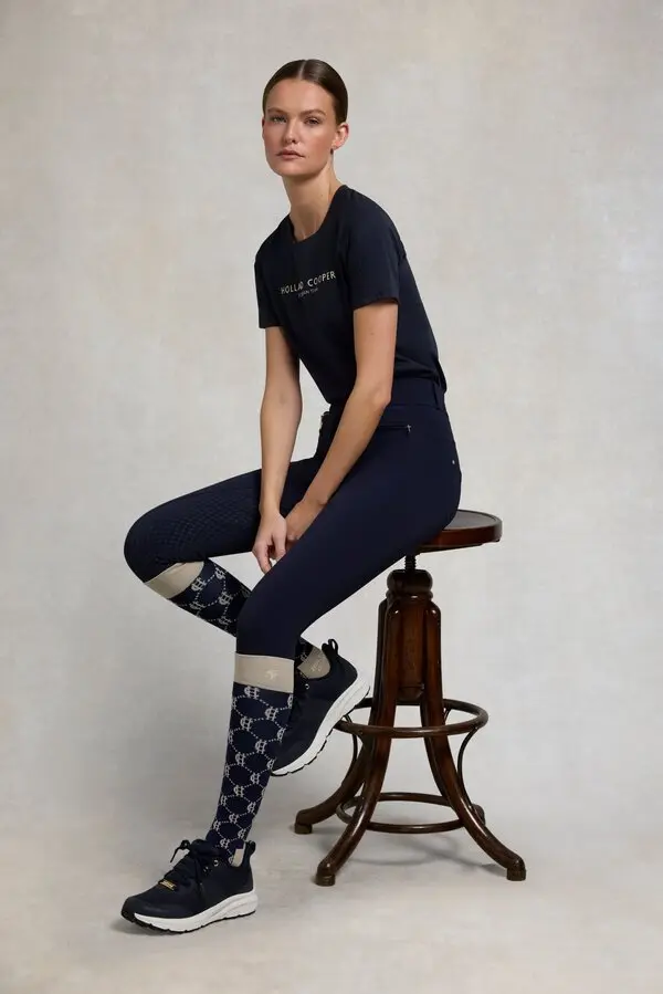 Holland Cooper Riding Sock 2 Pack Navy