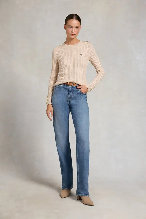 Holland Cooper Seattle Cable Crew Knit 's
