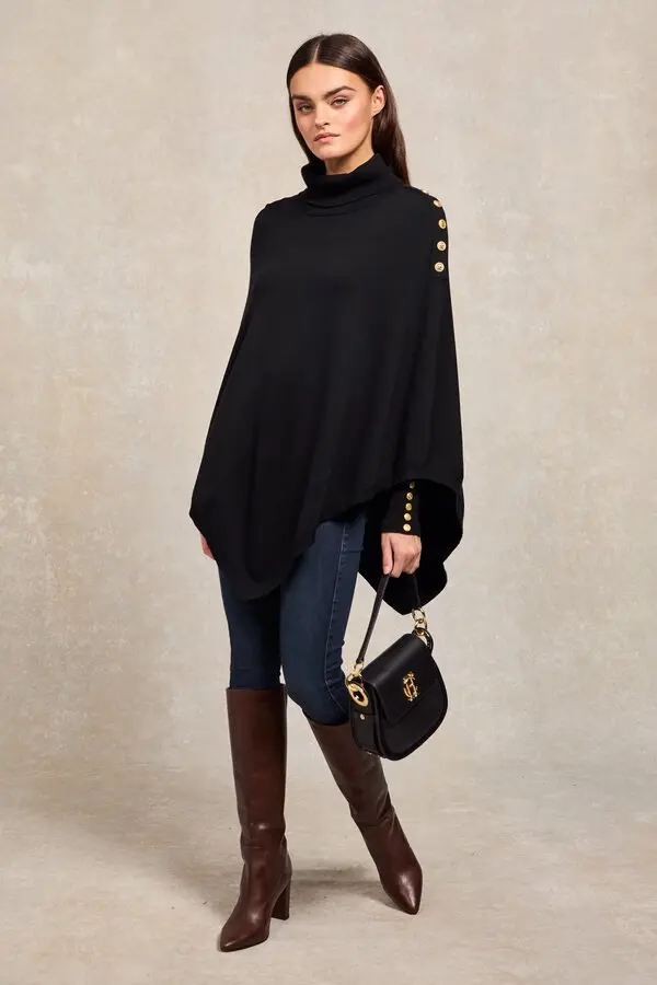 Holland Cooper Roll Neck Cape 's