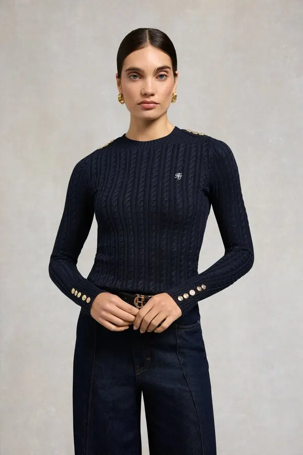 Holland Cooper Seattle Cable Crew Knit 's