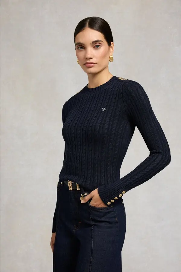Holland Cooper Seattle Cable Crew Knit 's
