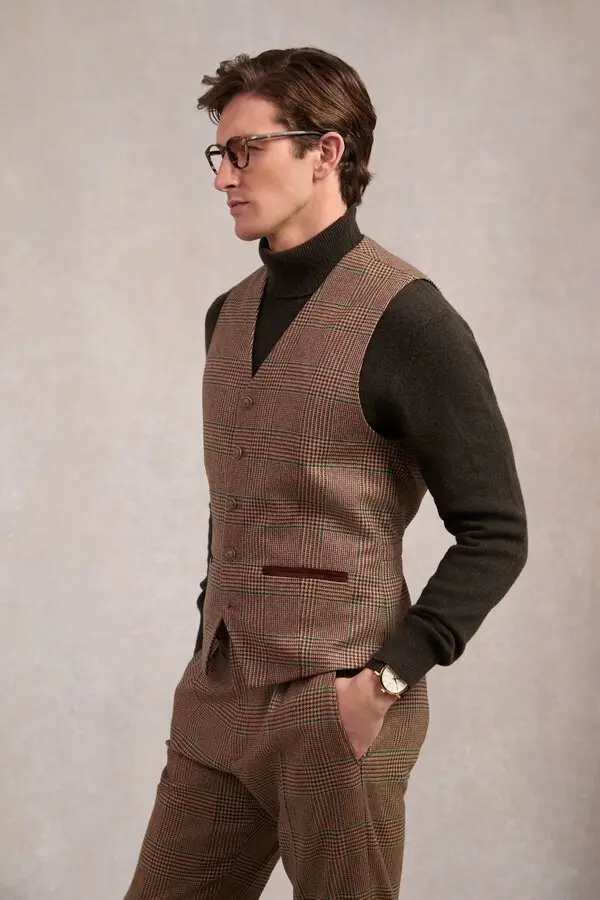 Holland Cooper St James Waistcoat Clarence Check