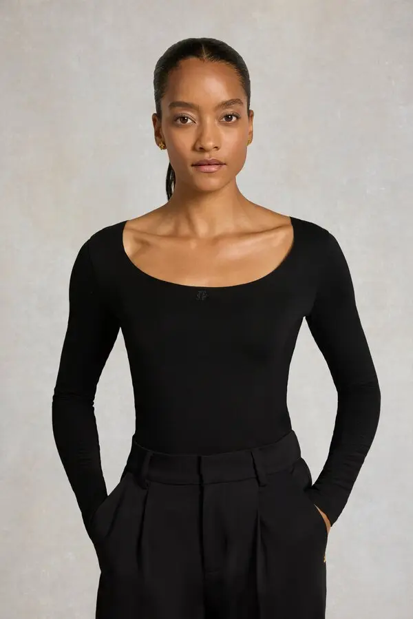 Holland Cooper Supersoft Scoop Neck Top 's
