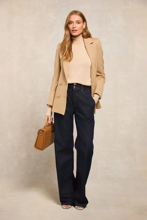 Holland Cooper Structured Kelsie Roll Neck Knit 's