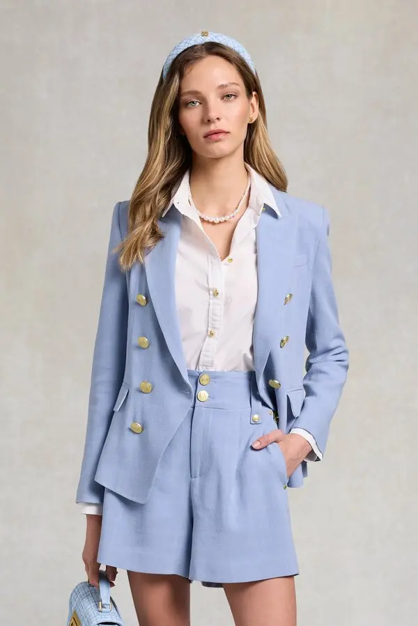 Holland Cooper Tailored Short Ice Linen 's