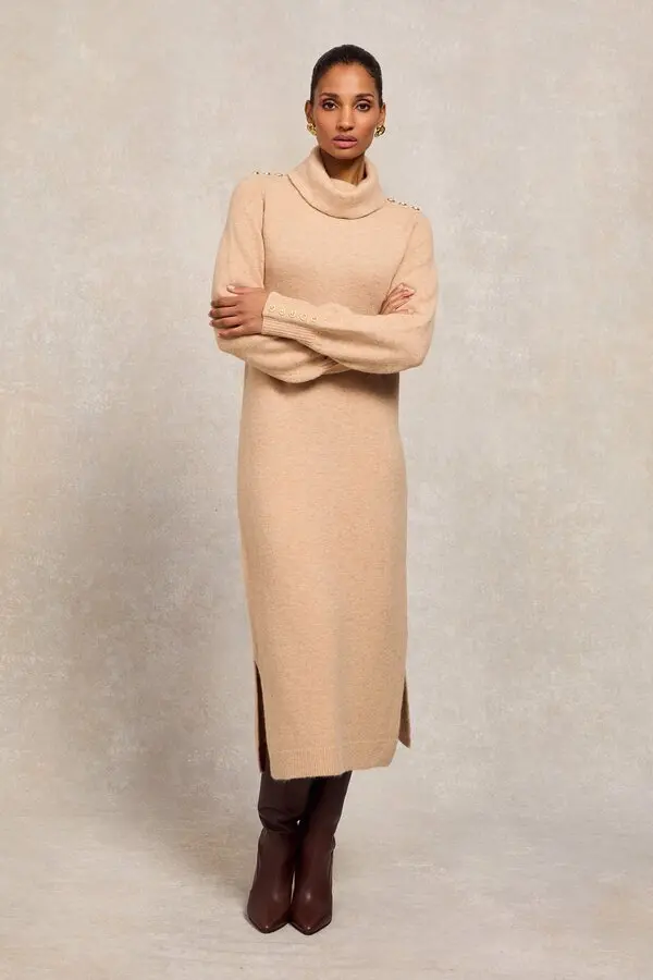 Holland Cooper Berkeley Roll Neck Dress 's