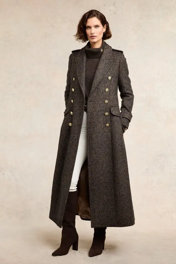 Holland Cooper The Great Coat Herringbone 's