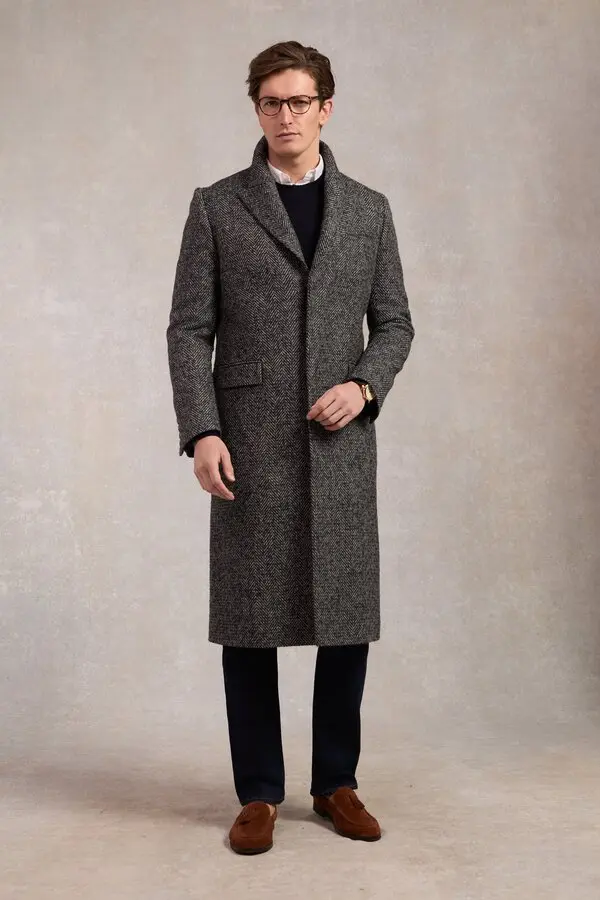 Holland Cooper The Fairford Coat Herringbone 's