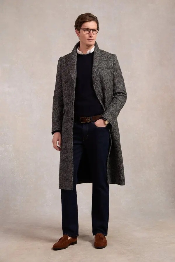 Holland Cooper The Fairford Coat Herringbone 's