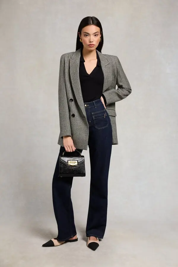 Holland Cooper V-neck Rib Top 's