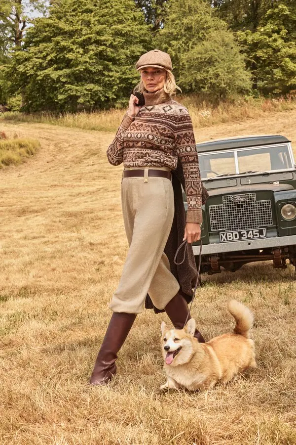 Holland Cooper Vostock Roll Neck Knit Fairisle 's