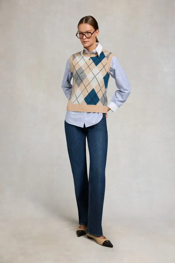 Holland Cooper Winchester Shirt Azure Stripe 's 6-8 's