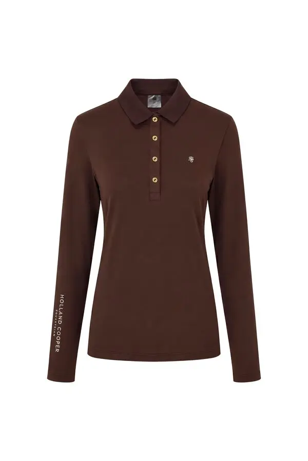 Holland Cooper Chiltern Long Sleeve Polo Shirt 's