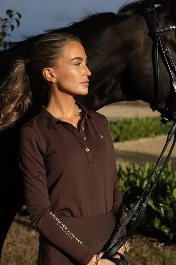 Holland Cooper Chiltern Long Sleeve Polo Shirt 's