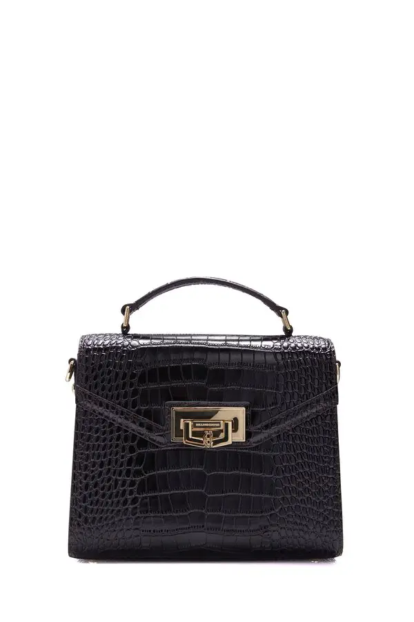 Holland Cooper Cheltenham Bag Berry Croc 's