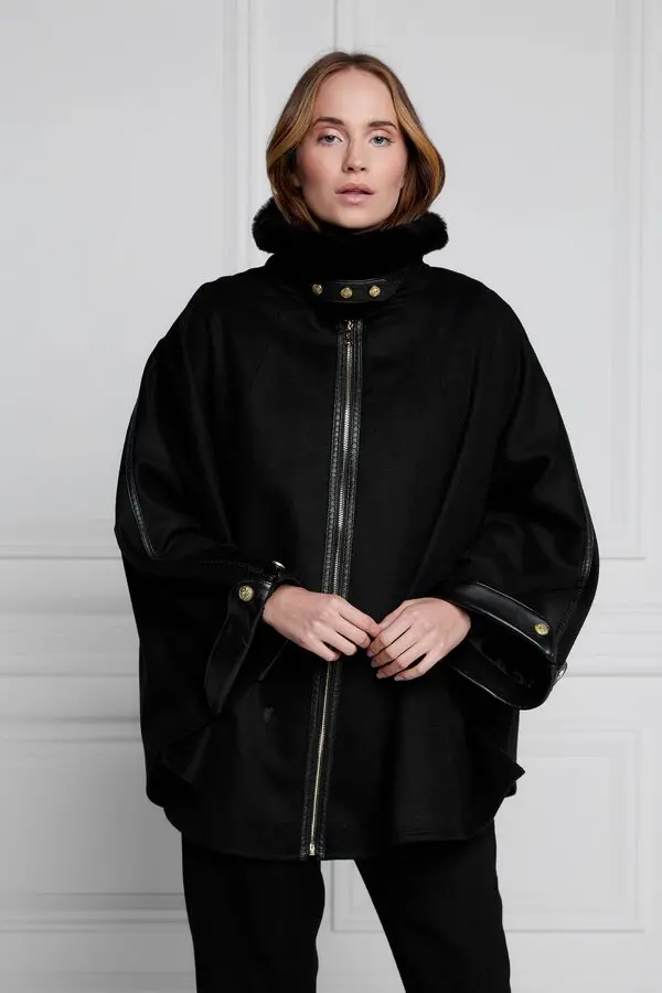 Holland Cooper Chiltern Cape Soft 's - Black