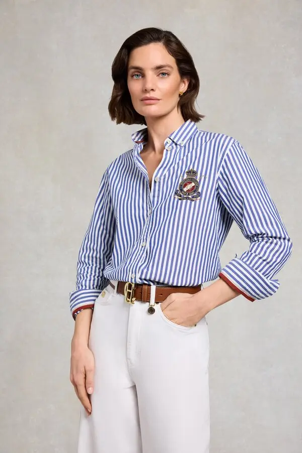 Holland Cooper Classic Button Down Shirt Stripe 's