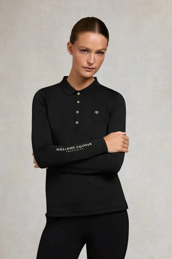Holland Cooper Chiltern Long Sleeve Polo Shirt 's