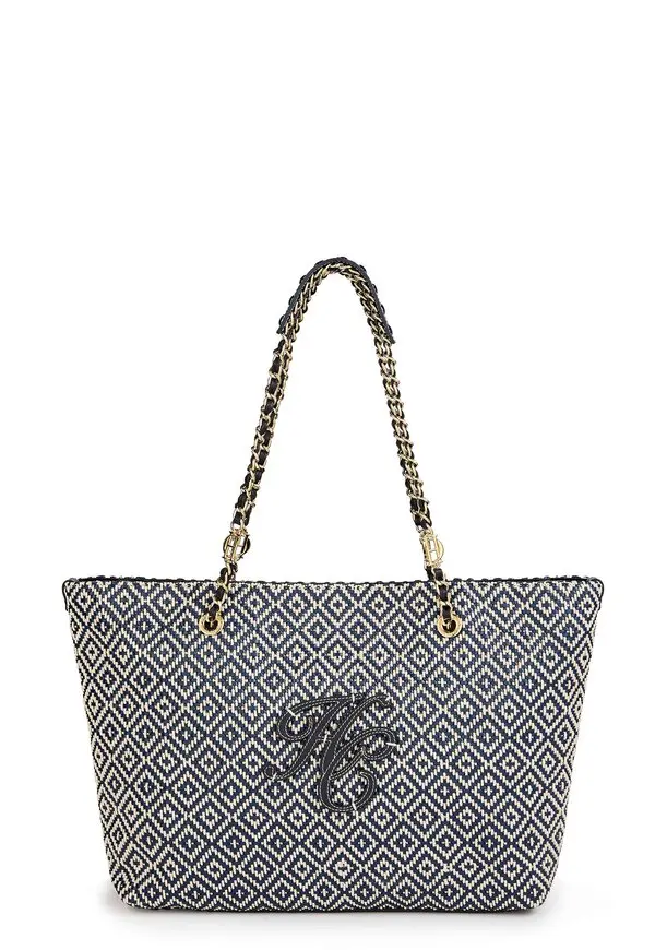 Holland Cooper Amalfi Straw Tote Geo