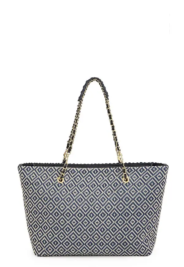 Holland Cooper Amalfi Straw Tote Geo