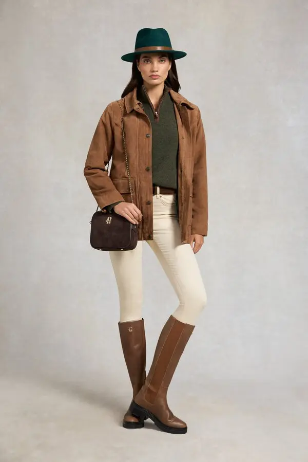 Holland Cooper Country Quarter Zip Knit Marl 's