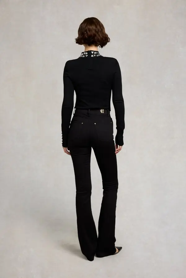 Holland Cooper Crystal High Neck Knit