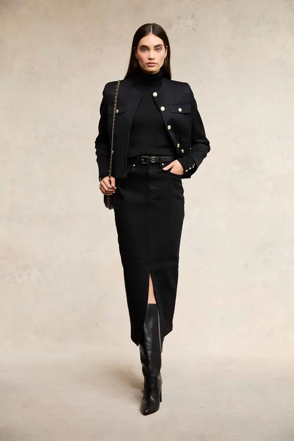 Holland Cooper Denim Maxi Skirt 's