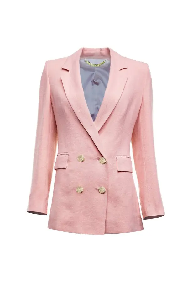 Holland Cooper Double Breasted Blazer Linen 's