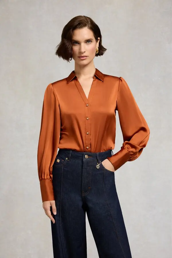 Holland Cooper Annie V-neck Shirt