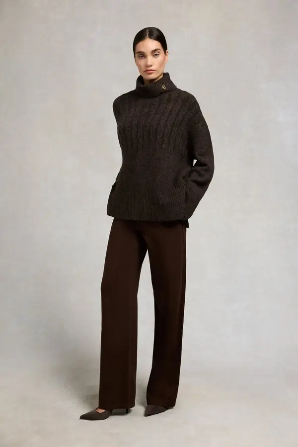 Holland Cooper Antonia Cable Roll Neck Knit 's 6-8 's