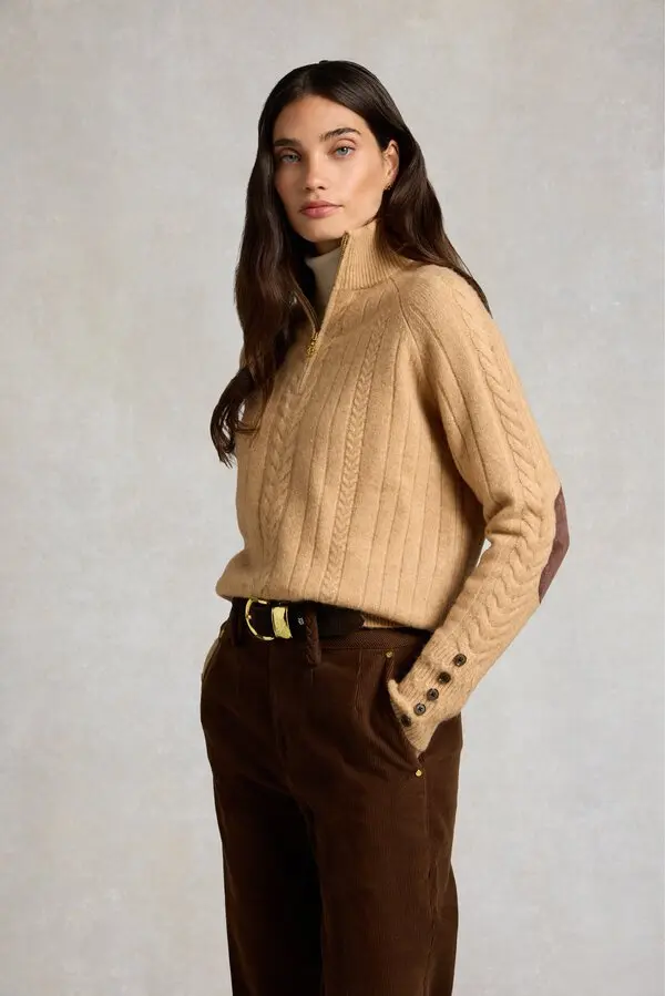 Holland Cooper Fairford Quarter Zip Knit 's