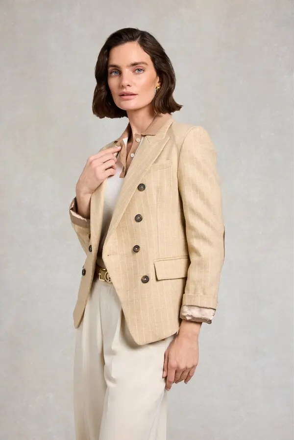 Holland Cooper Falmouth Knitted Polo Natural 's