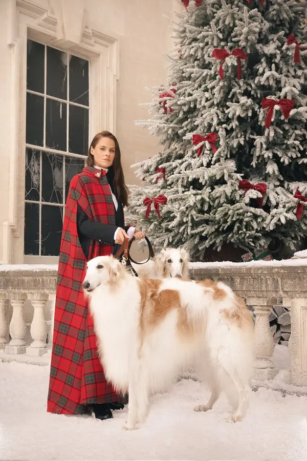 Holland Cooper Full Length Knightsbridge Cape Tartan 's 2-4 's