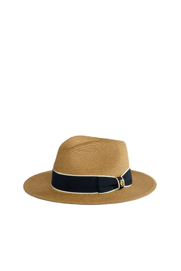 Holland Cooper Francesca Hat Navy Bow 's 53-54cm 's - Camel