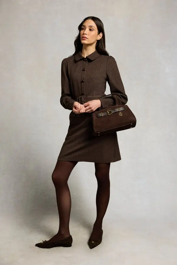 Holland Cooper Hawthorn Mini Dress Herringbone 's