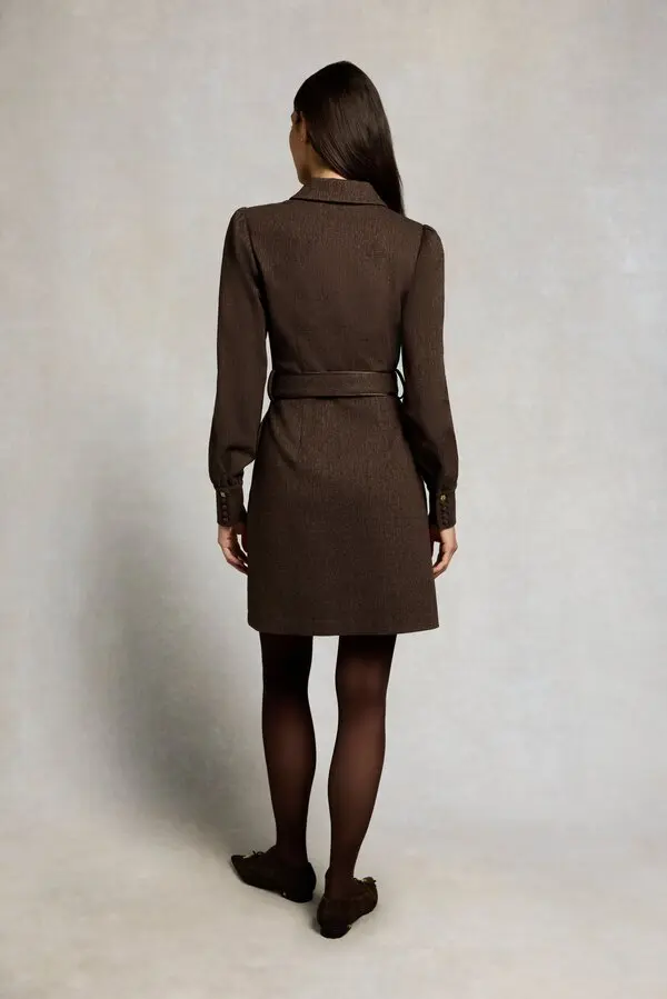 Holland Cooper Hawthorn Mini Dress Herringbone 's