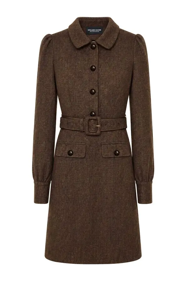 Holland Cooper Hawthorn Mini Dress Herringbone 's