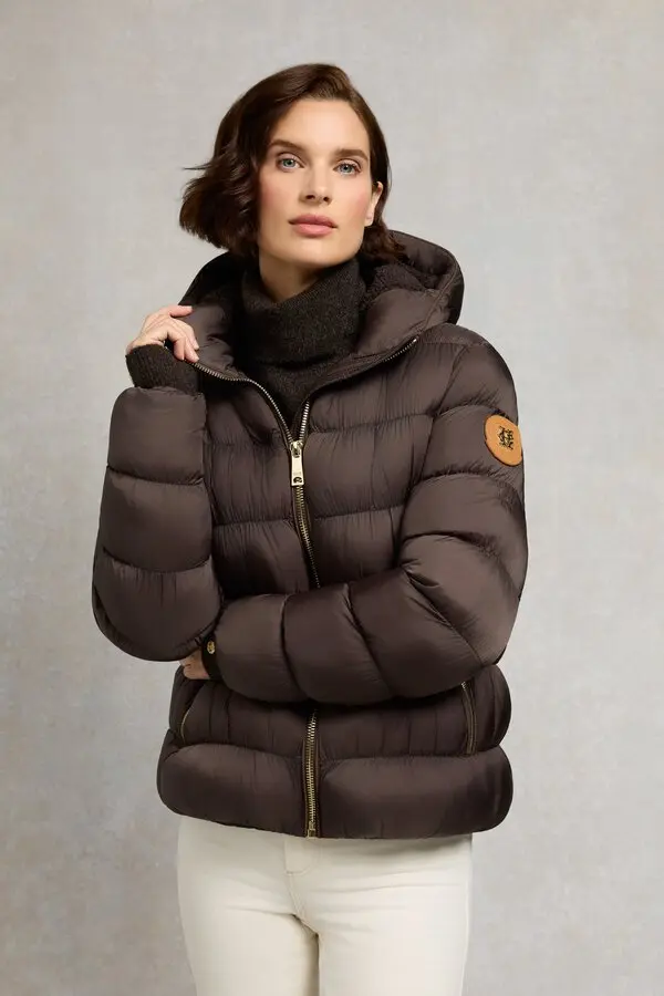Holland Cooper Harrow Padded Jacket 's - Chocolate