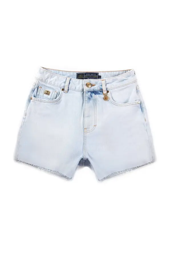 Holland Cooper High Rise Denim Short Wash 's