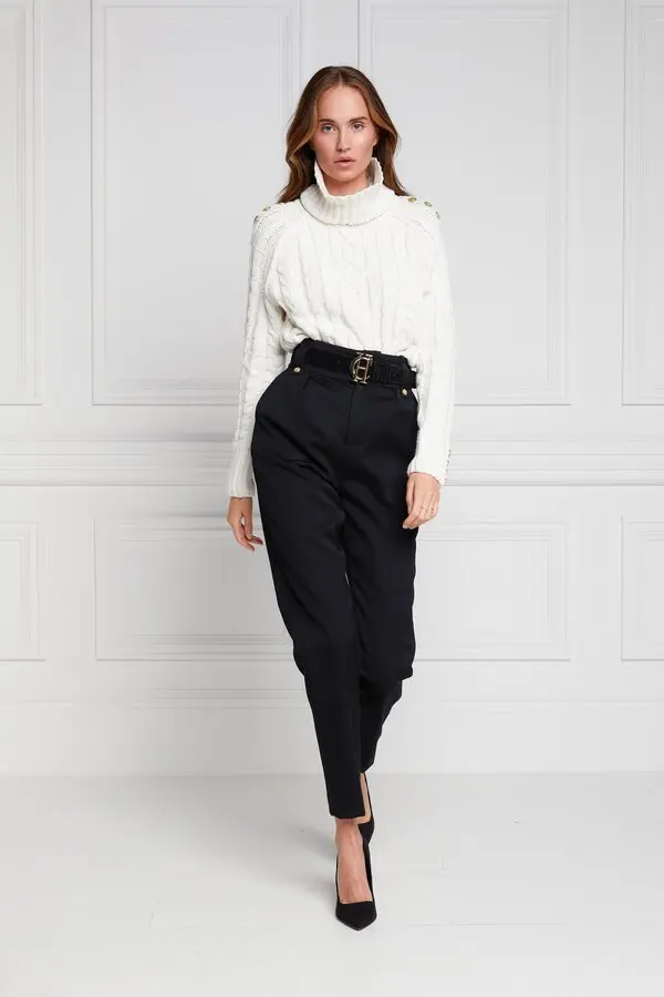 Holland Cooper High Waisted Peg Trouser Barathea 's