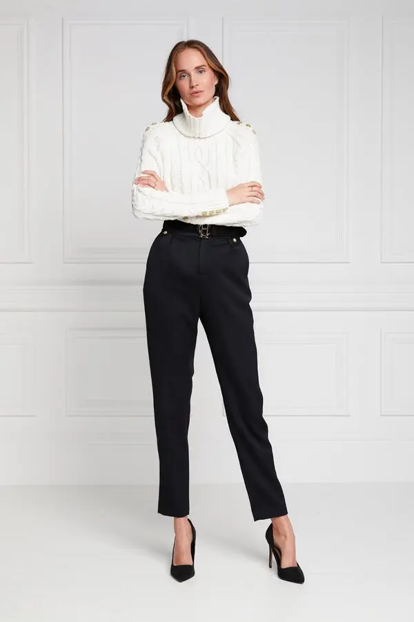 Holland Cooper High Waisted Peg Trouser Barathea 's