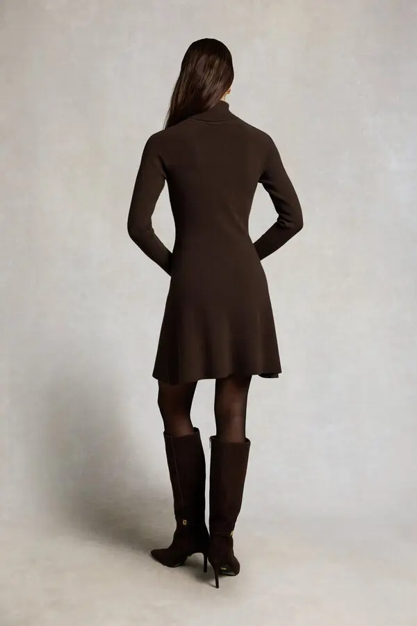 Holland Cooper Aspen Knitted Dress Olive 's