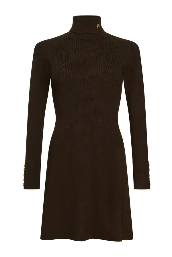 Holland Cooper Aspen Knitted Dress Olive 's