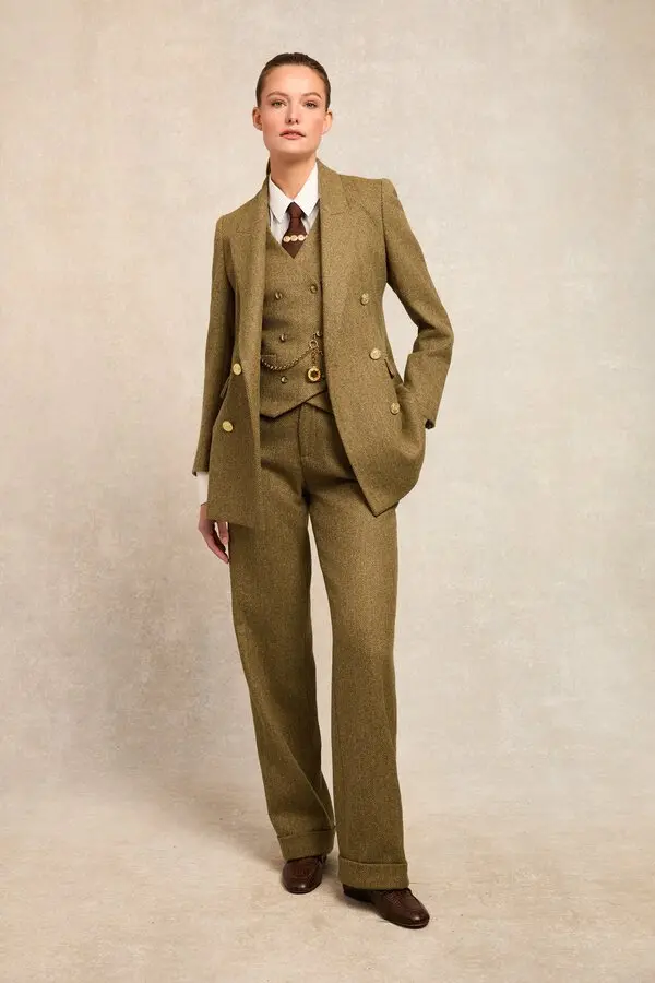 Holland Cooper Kensington Waistcoat Herringbone 's